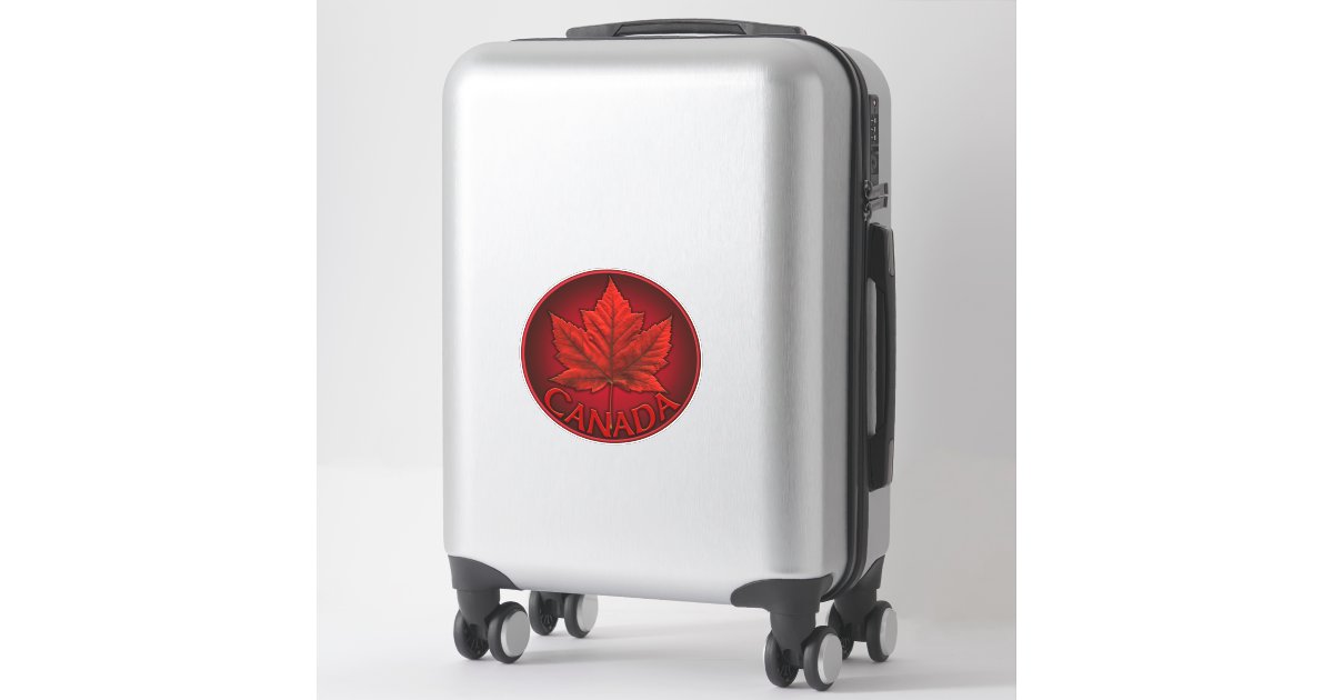Canada Souvenir Stickers Red Maple Leaf Stickers | Zazzle