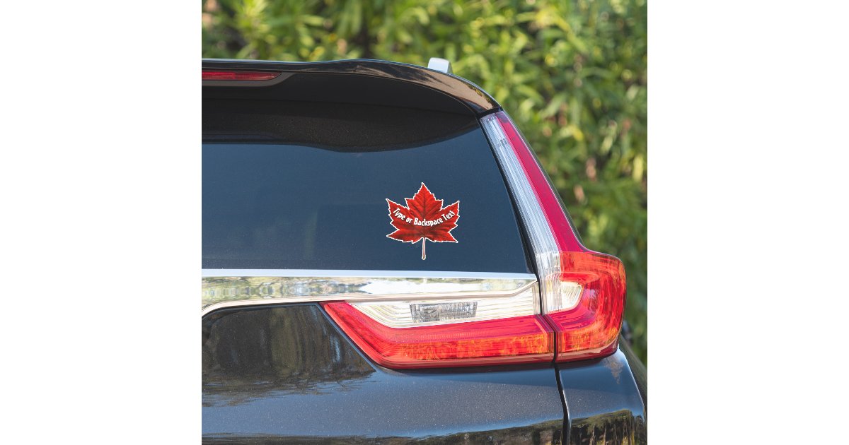 Canada Stickers Custom Canada Maple Leaf Decals | Zazzle