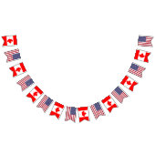 Canadian American Flags, Party banners Canada /USA | Zazzle