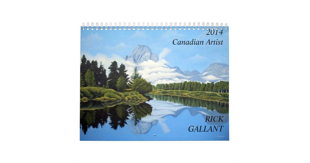 Canadian Artist Rick Gallant Calendar | Zazzle