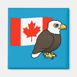 Birdorable Bald Eagle with Canada Flag T-Shirts & Gifts
