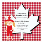 Canada Day Party Invitations Moose and Maple Leaf | Zazzle.com