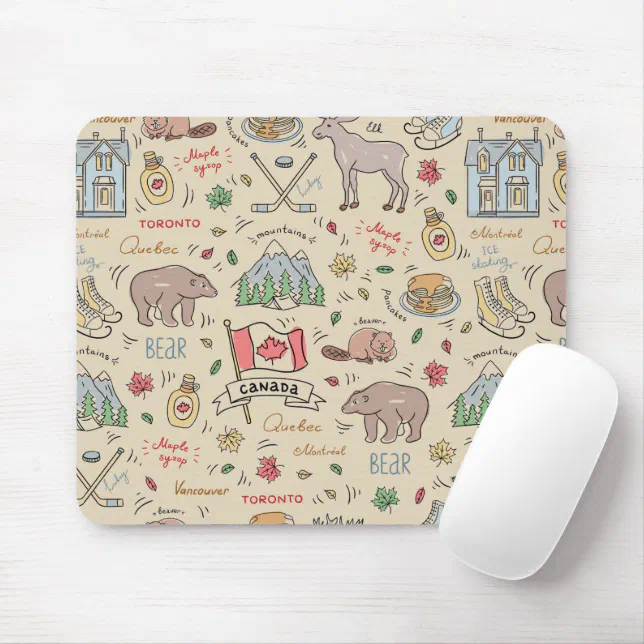 Canadian Doodles Mouse Pad | Zazzle