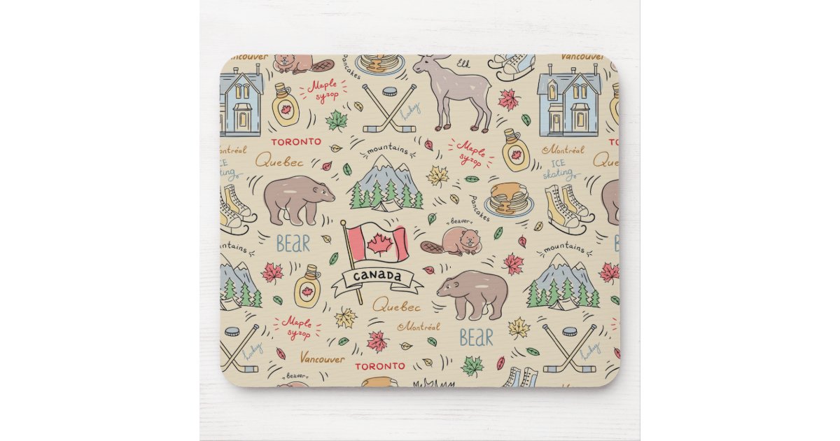 Canadian Doodles Mouse Pad | Zazzle.com