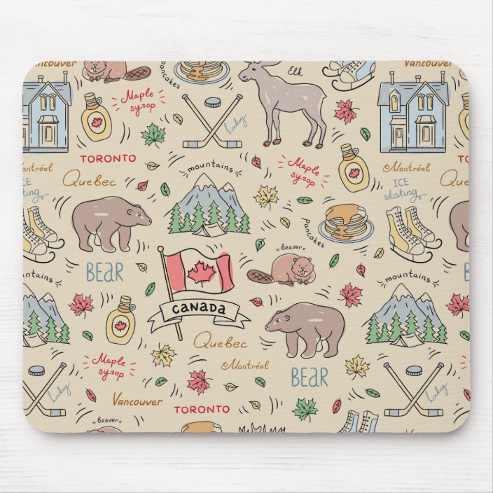 Canadian Doodles Mouse Pad | Zazzle.com