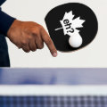 Canadian Eh? Maple Leaf Ping Pong Paddle | Zazzle