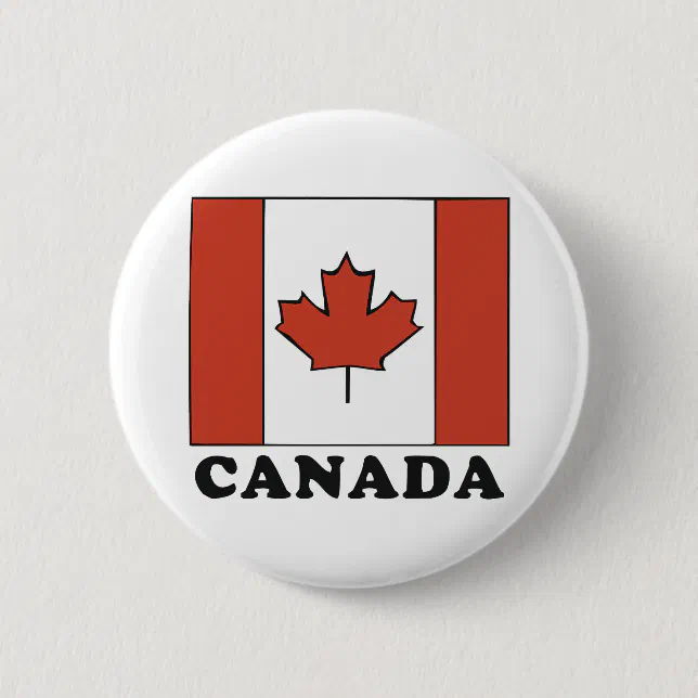 Canadian Flag Button | Zazzle