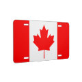 Canadian flag car license plate sign for Canada | Zazzle
