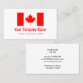 Canadian flag company logo business card template | Zazzle