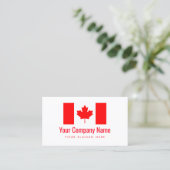 Canadian flag company logo business card template | Zazzle