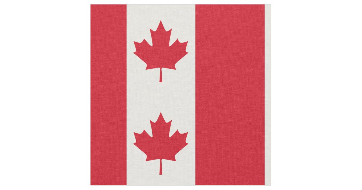 Canadian Flag Fabric | Zazzle