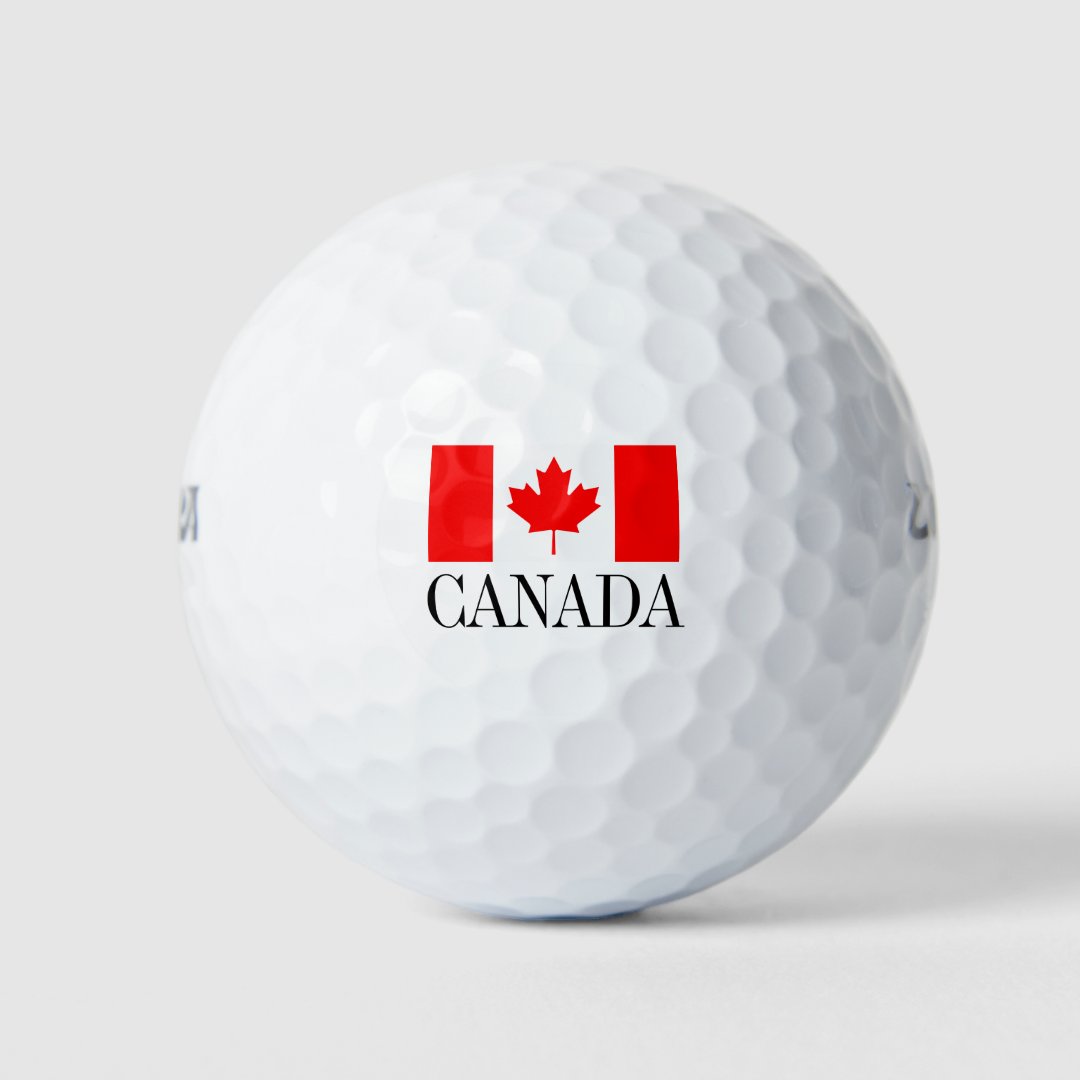 Canadian flag golf ball set | Canada pride | Zazzle
