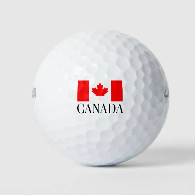 Canadian flag golf ball set | Canada pride | Zazzle