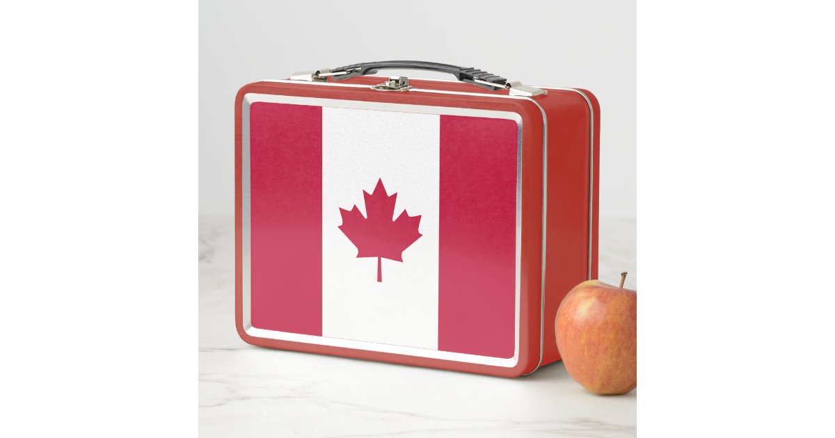 Canadian Flag Metal Lunch Box | Zazzle