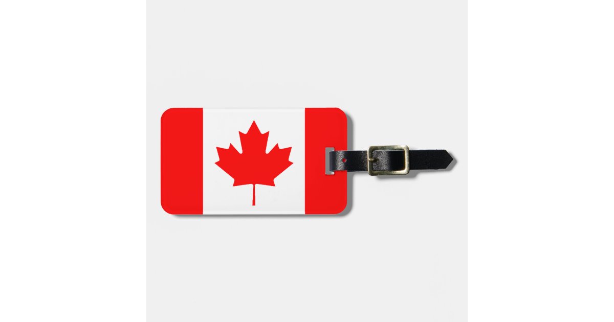 Canadian Flag Personalized Luggage Tag | Zazzle