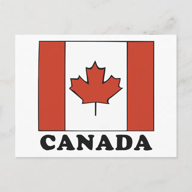 Canadian Flag Postcard | Zazzle
