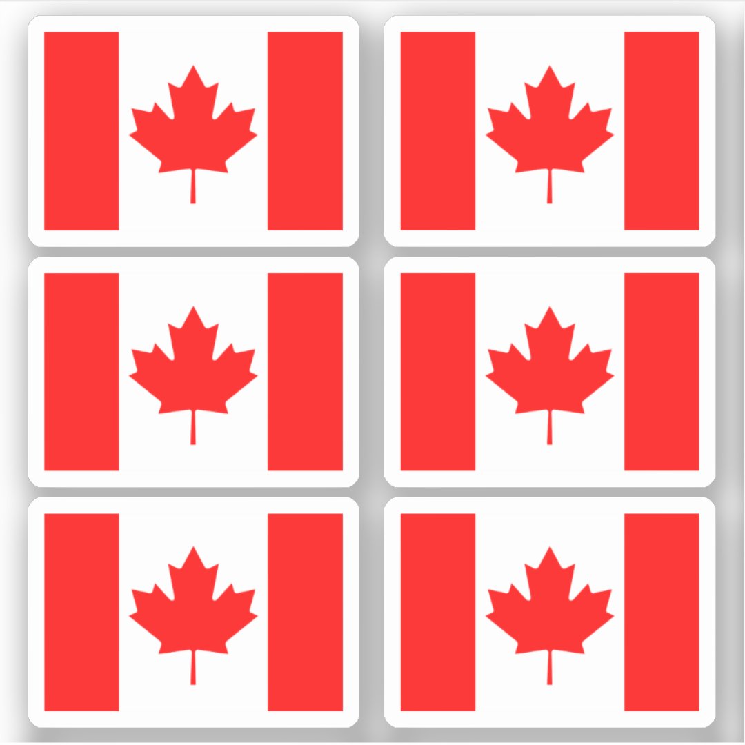 Canadian flag sticker | Zazzle