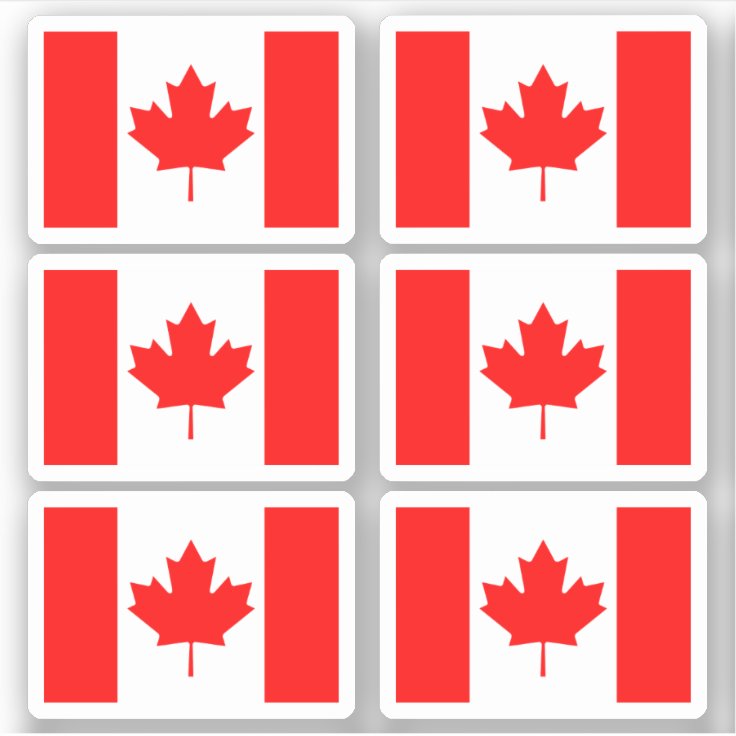 Canadian flag sticker | Zazzle