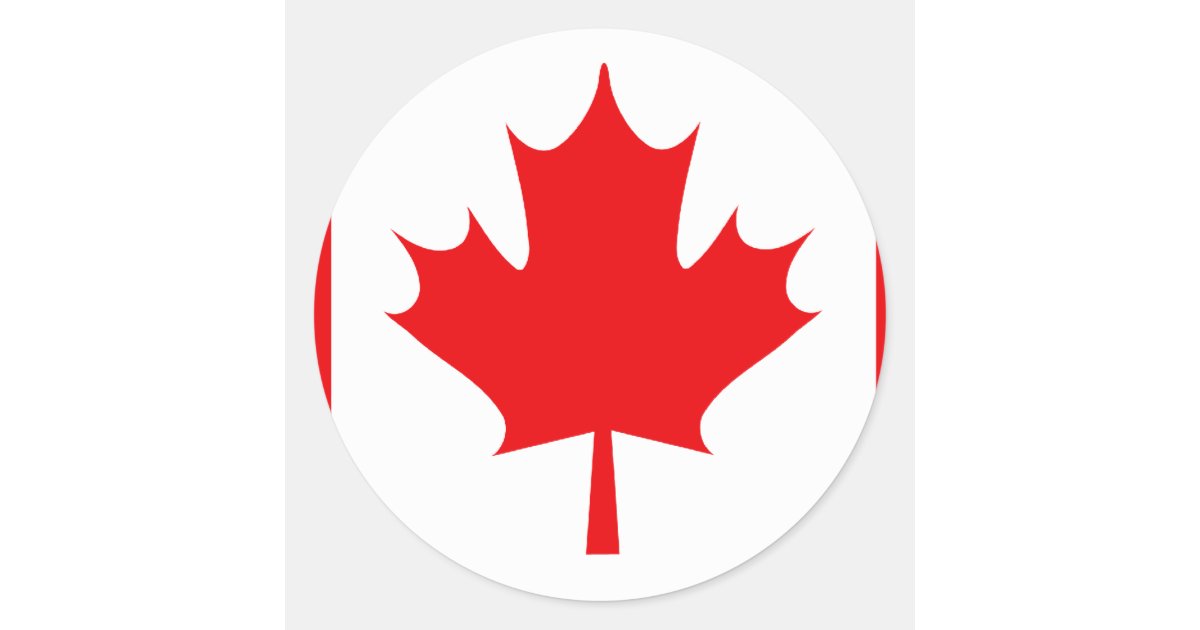 Canadian Flag Sticker | Zazzle