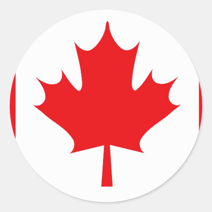 Canadian Flag Sticker | Zazzle.com