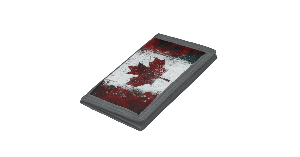 Canadian Flag Trifold Wallet | Zazzle