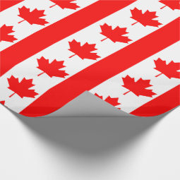 Canadian Flag Wrapping Paper | Zazzle