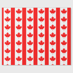 Canadian Flag Wrapping Paper | Zazzle