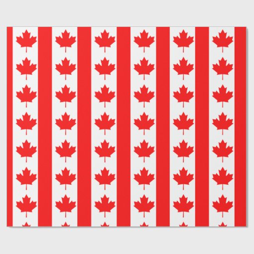 Canadian Flag Wrapping Paper | Zazzle