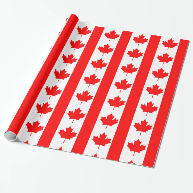 Canadian Flag Wrapping Paper | Zazzle