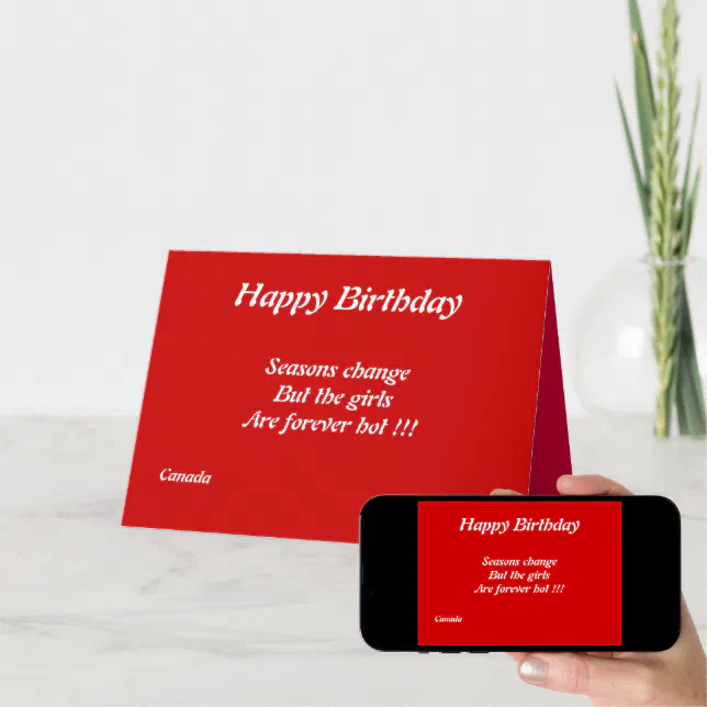 Canadian girls birthday greeting cards | Zazzle