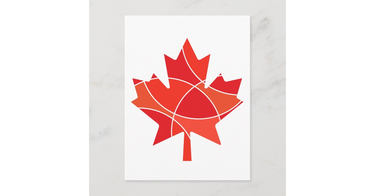 Canadian Maple leaf design Postcard | Zazzle