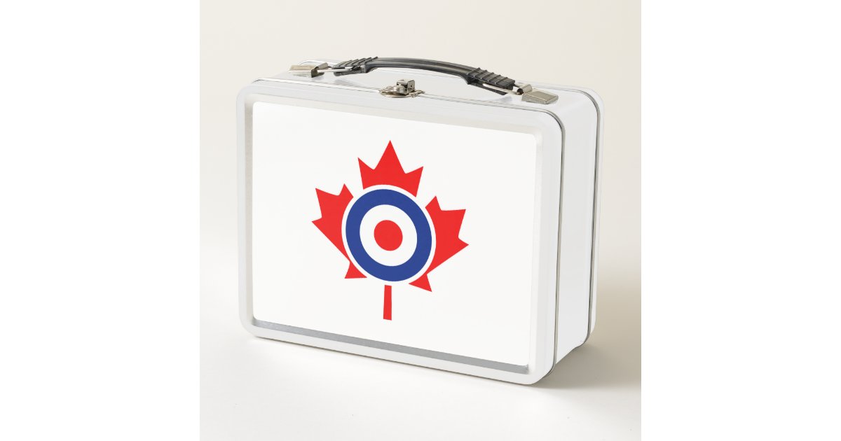 Canadian Maple Leaf Roundel Mod CANADA Metal Lunch Box | Zazzle