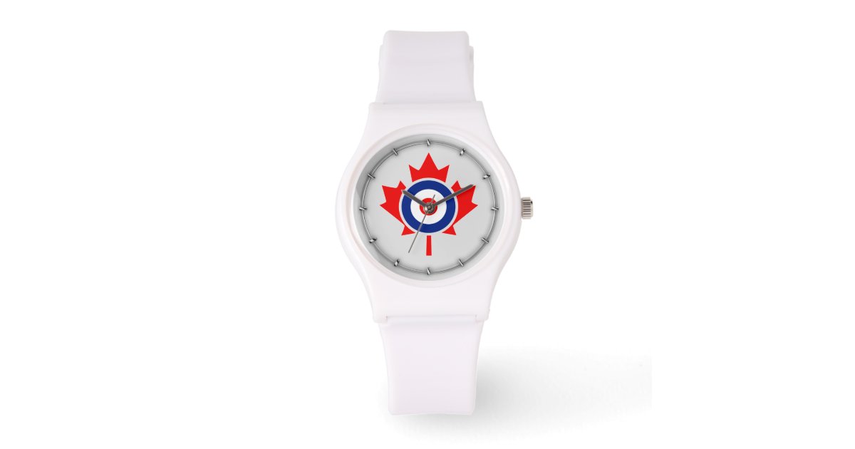 Canadian Maple Leaf Roundel Mod CANADA Watch | Zazzle