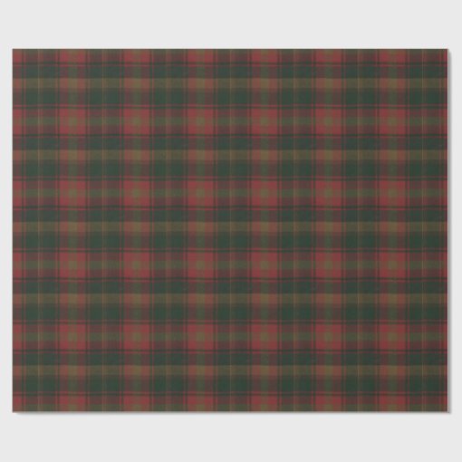 Canadian Maple Leaf Tartan Wrapping Paper | Zazzle