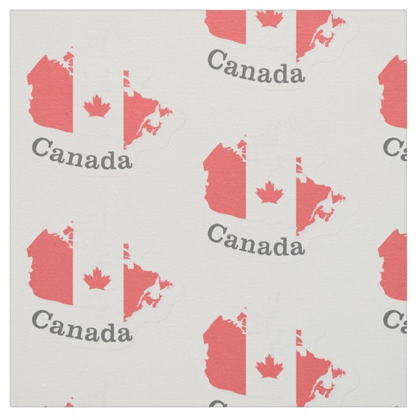 Canadian Flag Fabric | Zazzle
