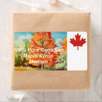 Canadian Maple Syrup Label | Zazzle