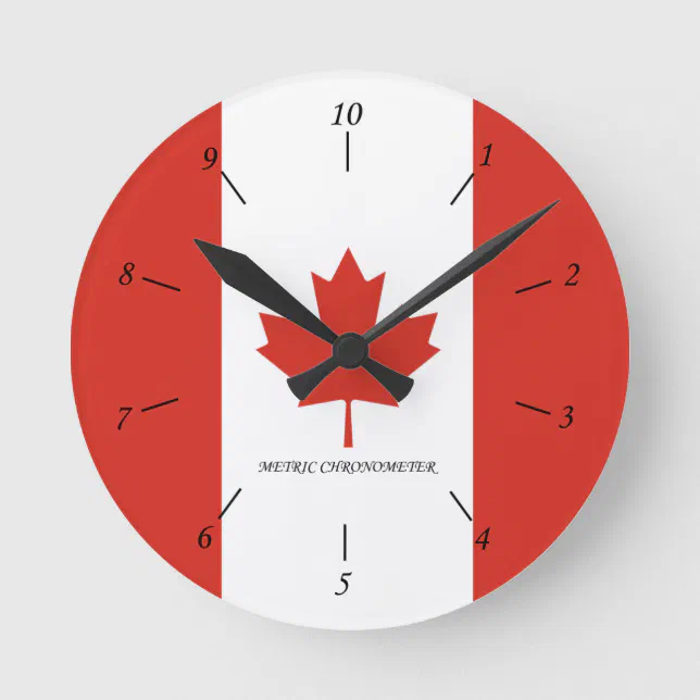 Canadian Metric Clock | Zazzle