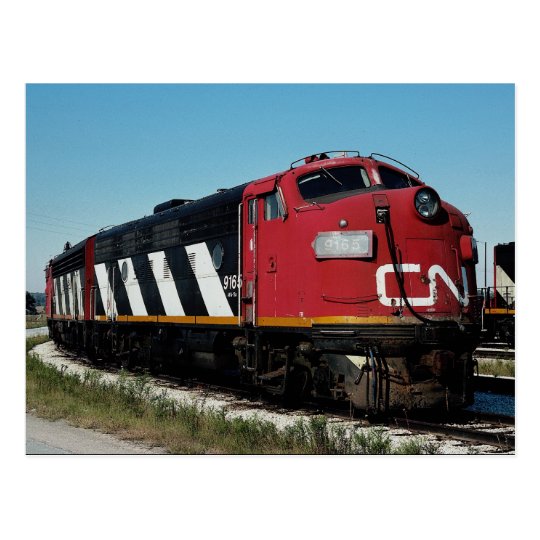 Canadian National FP-7 a+a set, No. 9165, Toronto, Postcard | Zazzle.com