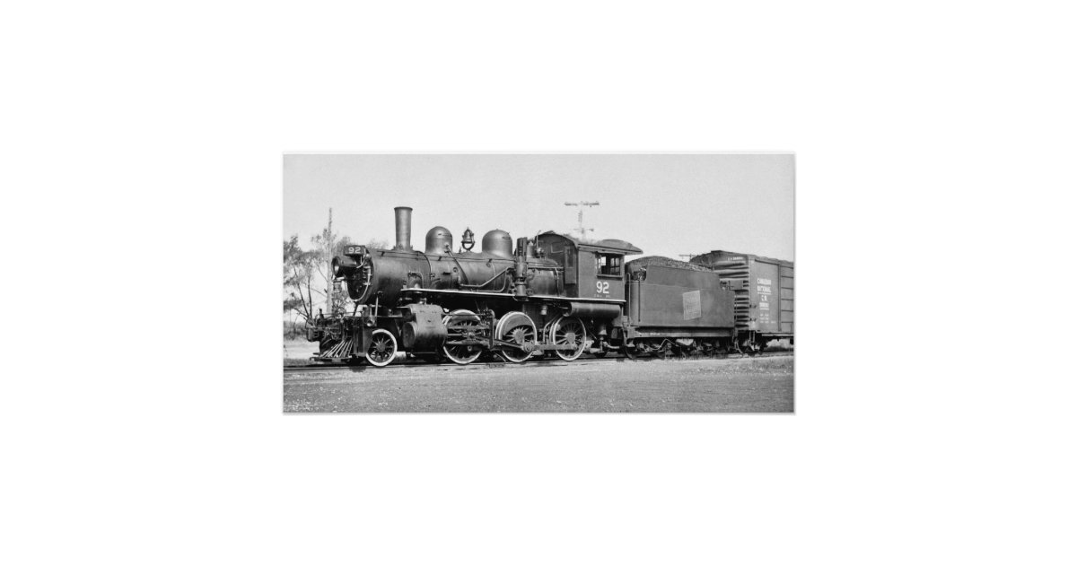 Canadian National Locomotive Engine 92 Port Dover Photo Print | Zazzle