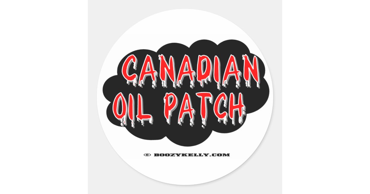 Canadian Oil Patch, Oil Field Sticker, Classic Round Sticker | Zazzle