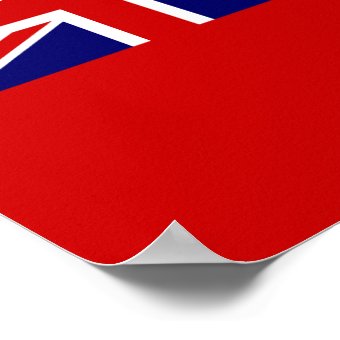 Canadian Red Ensign flag Poster | Zazzle