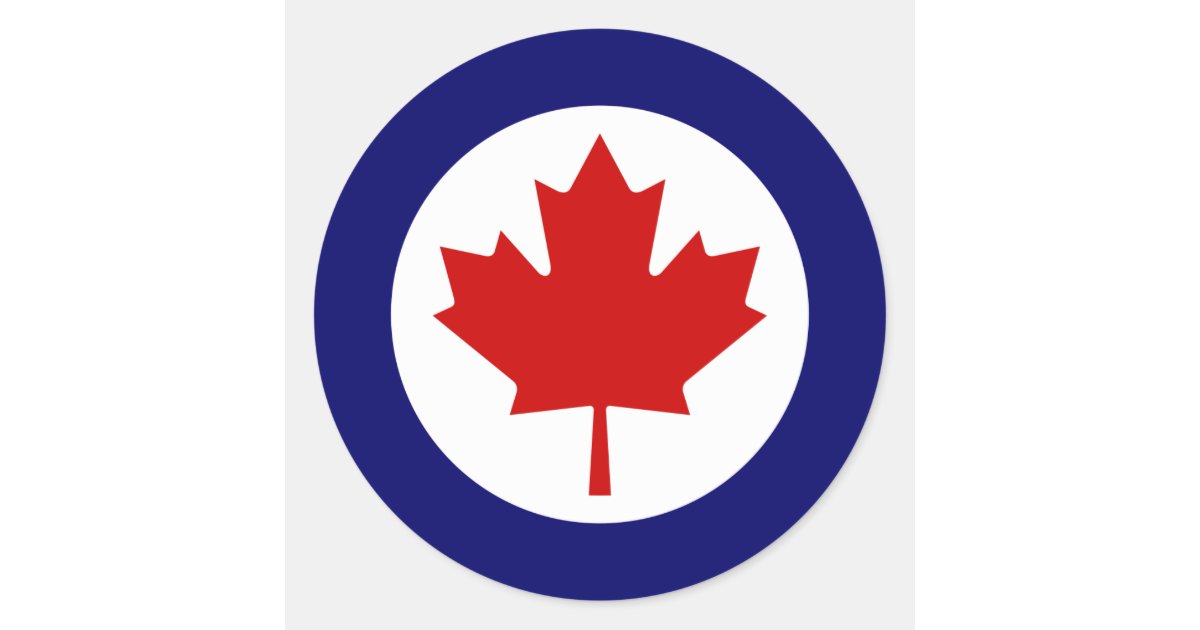 Canadian Roundel Classic Round Sticker | Zazzle