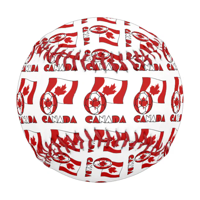 Canadian Soccer Ball and Flag | Zazzle