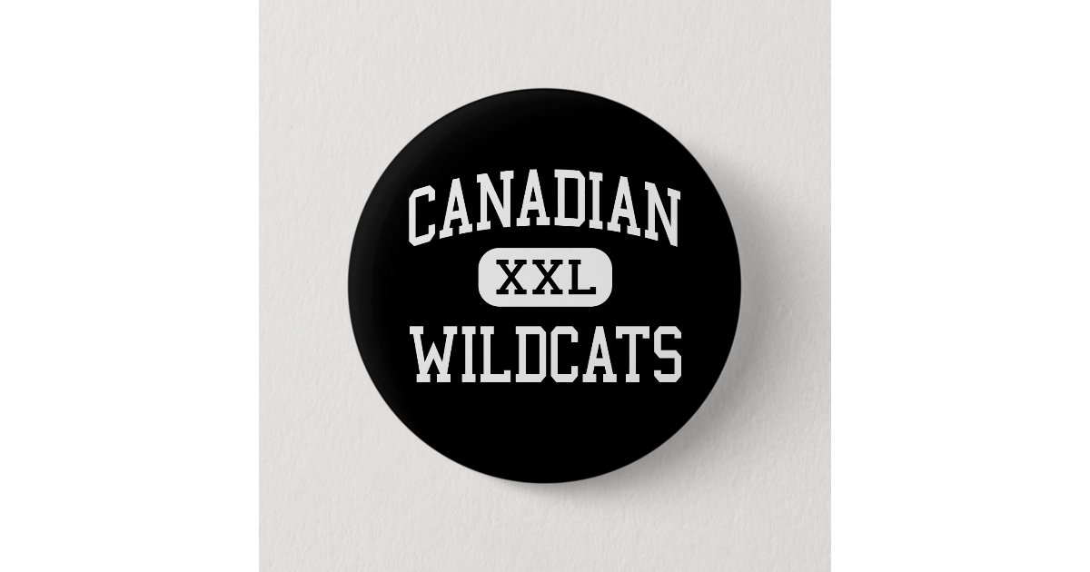 Canadian - Wildcats - High School - Canadian Texas Button | Zazzle