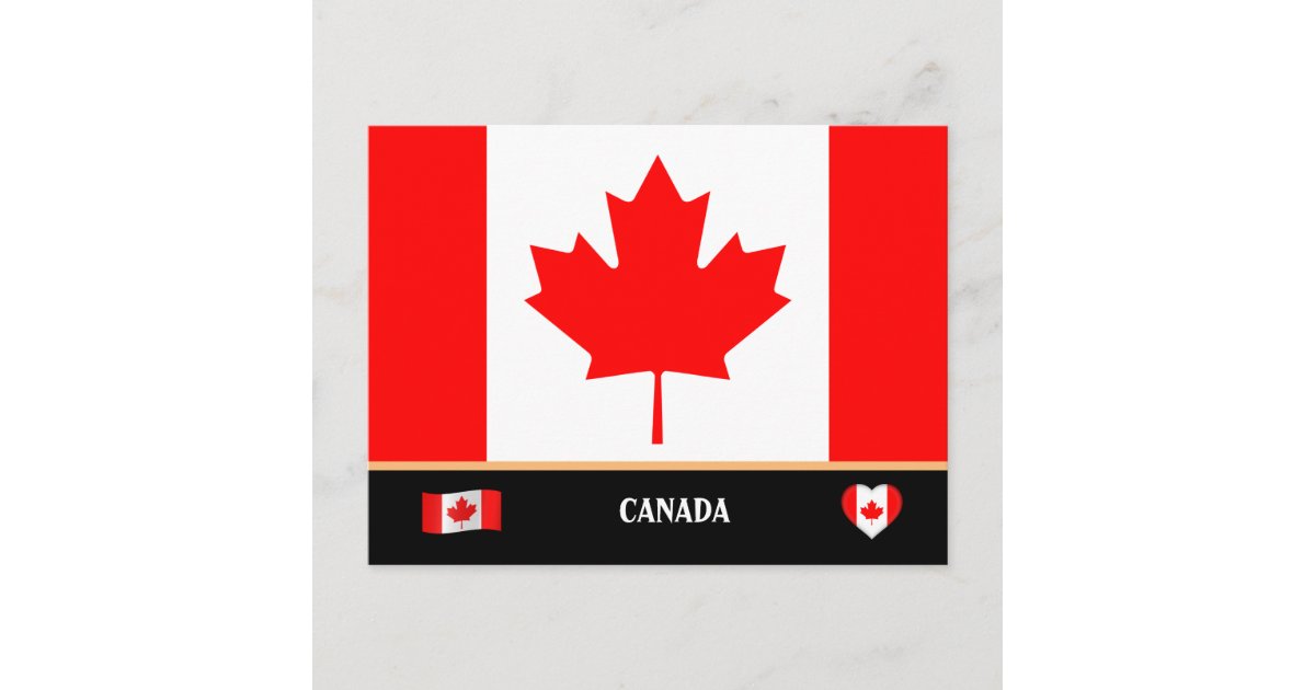 Canadians Flag & Canada country travel / Canada Postcard | Zazzle