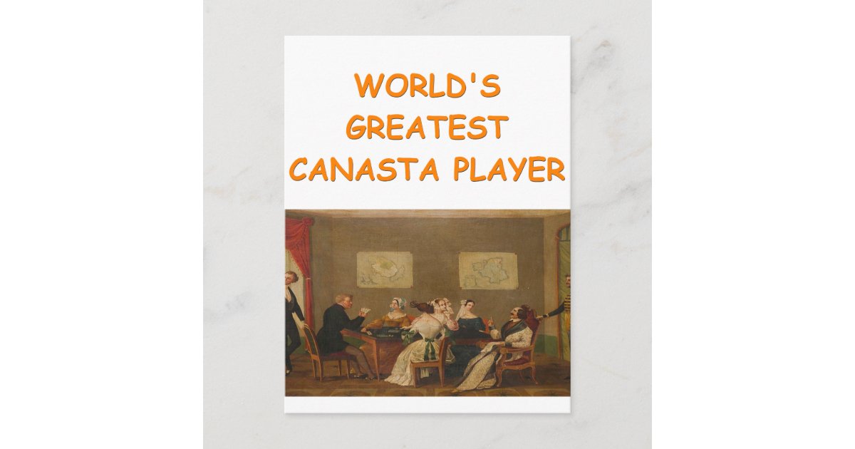 canasta joke 2 postcard | Zazzle