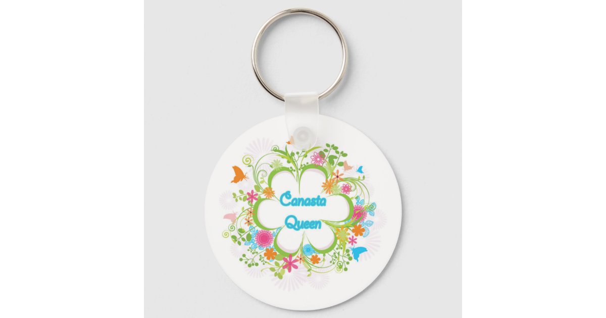 Canasta Queen Key Chain | Zazzle
