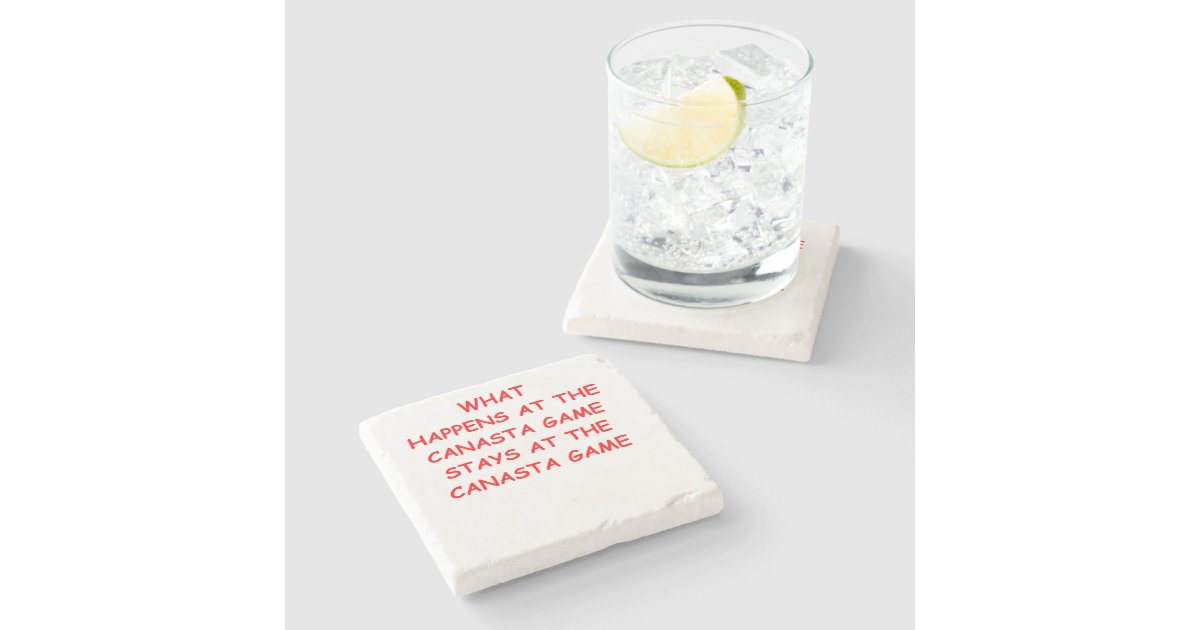 canasta stone coaster | Zazzle