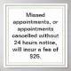 Cancelation policy for a service business poster | Zazzle