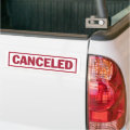 CANCELED Sticker | Zazzle